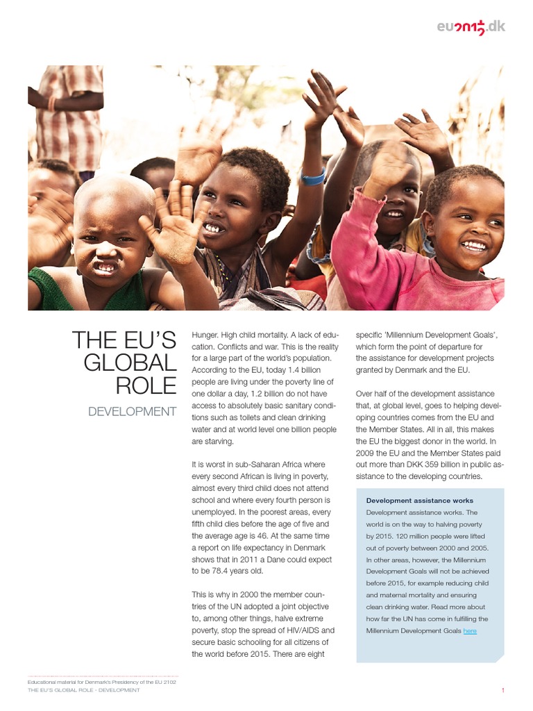 EUs Global Role | PDF | Millennium Development Goals | European Union