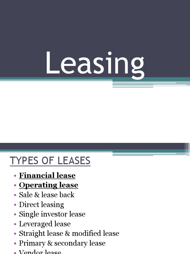 Leasing