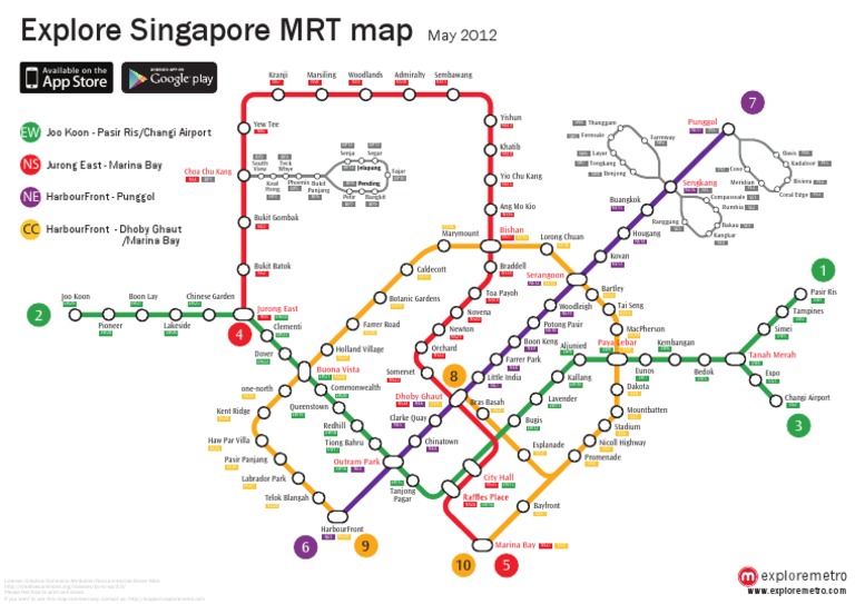 Singapore MRT Map | PDF