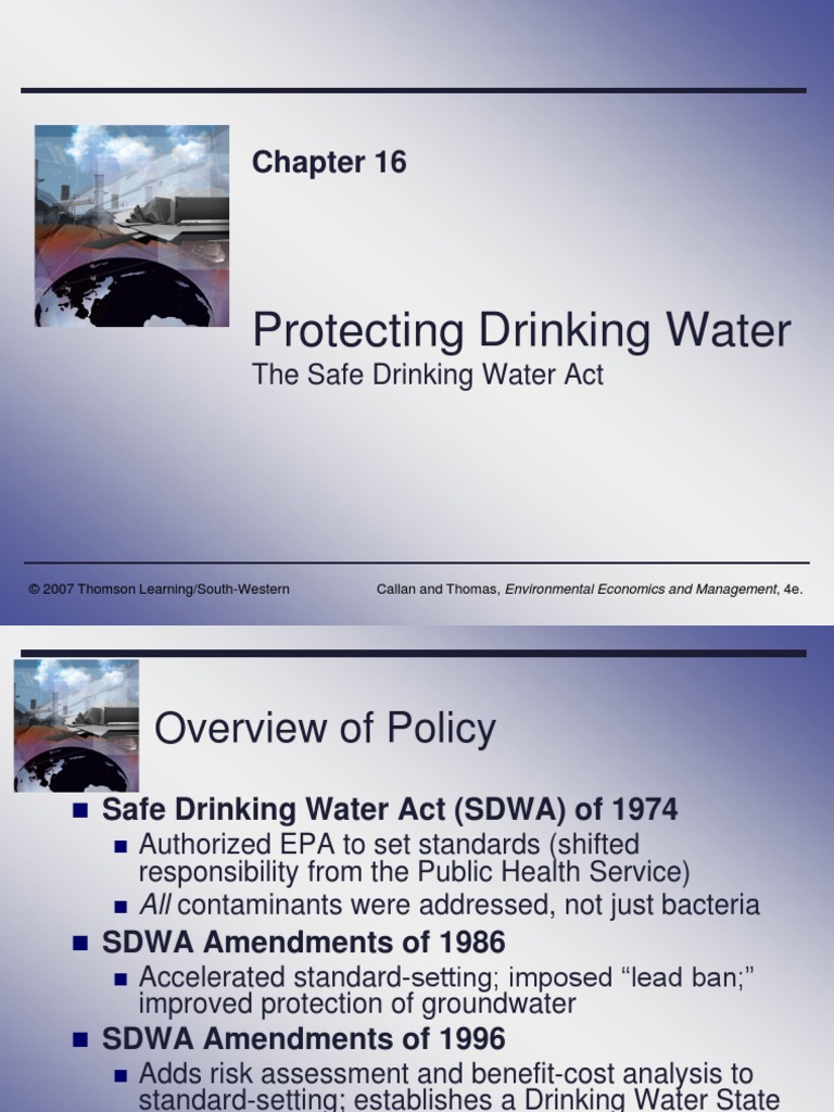 Protecting Drinking Water | PDF | Drinking Water | United States ...