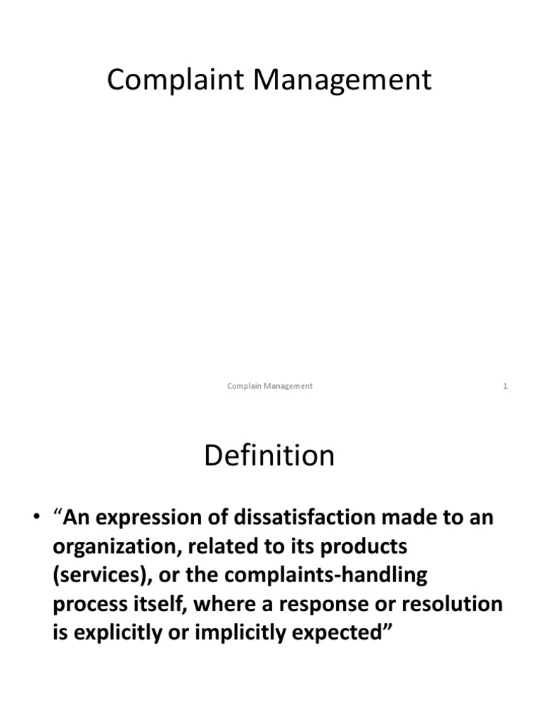 Eight Steps to Effective Complaint Management: A Guide to Understanding ...