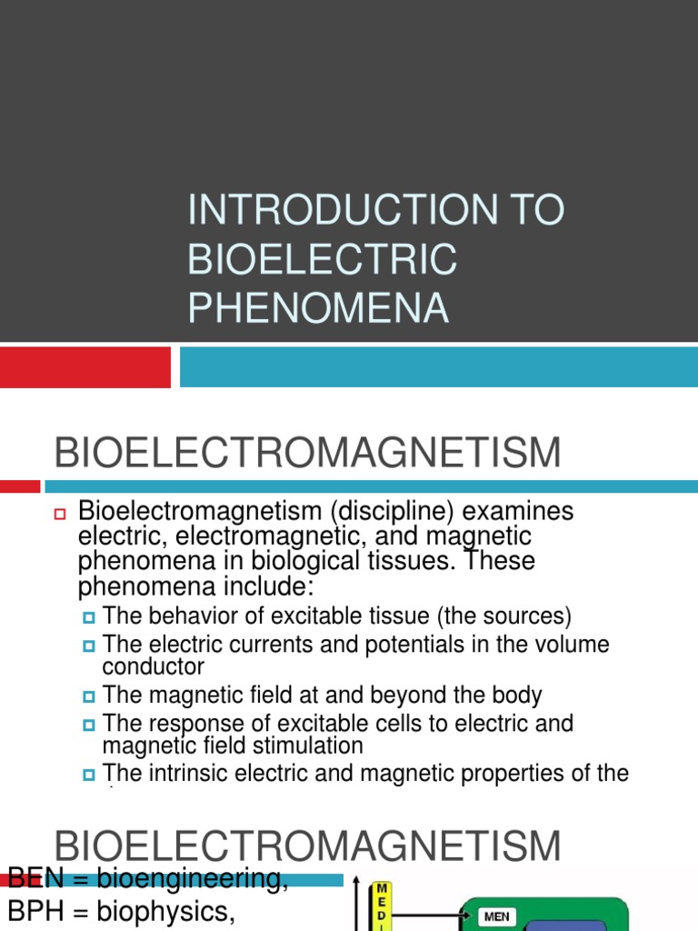 Bioelectric Phenomenona | PDF | Biomedical Engineering | Biological ...