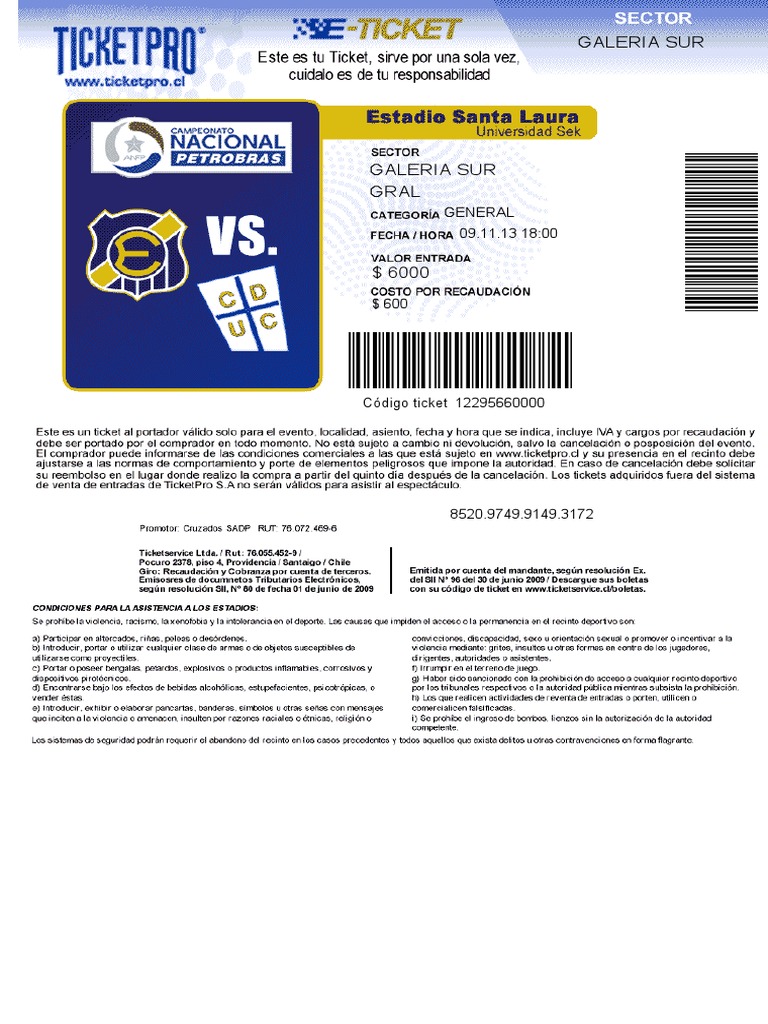 Ticketpro Eticket 1229566 | PDF