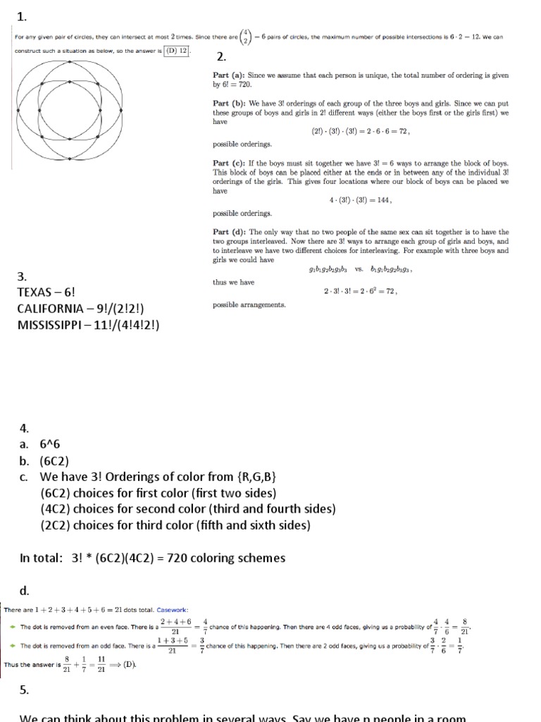 Combinatorial Problems And Solutions Pdf