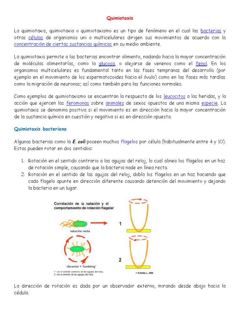Quim Iot Axis | PDF | Quimiotaxis | Ciencias de la vida