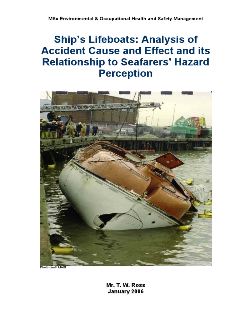 Ship's Lifeboats - Analysis of Accident Cause and Effect and Its ...