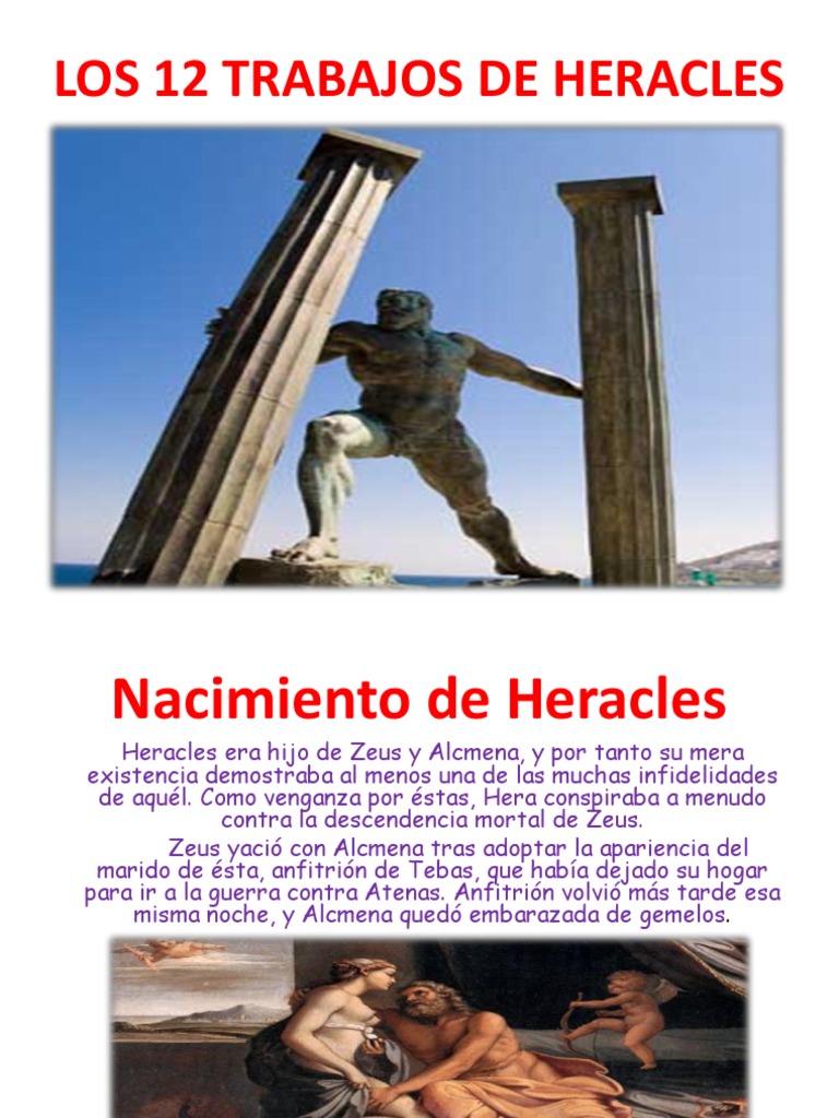 LOS DOCE TRABAJOS DE HÉRCULES | PDF | Mitología griega | Caracteres ...