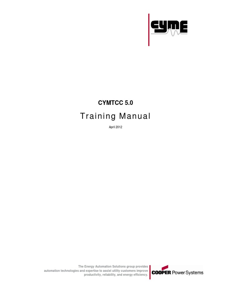 CYMTCC 5.0 Training Manual | PDF | Relay | Window (Computing)