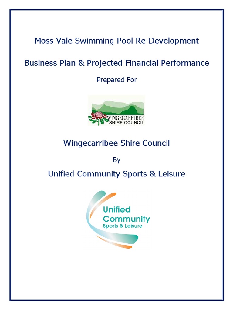 Aquatic Centre Business Plan Incl Financial Projections | PDF ...