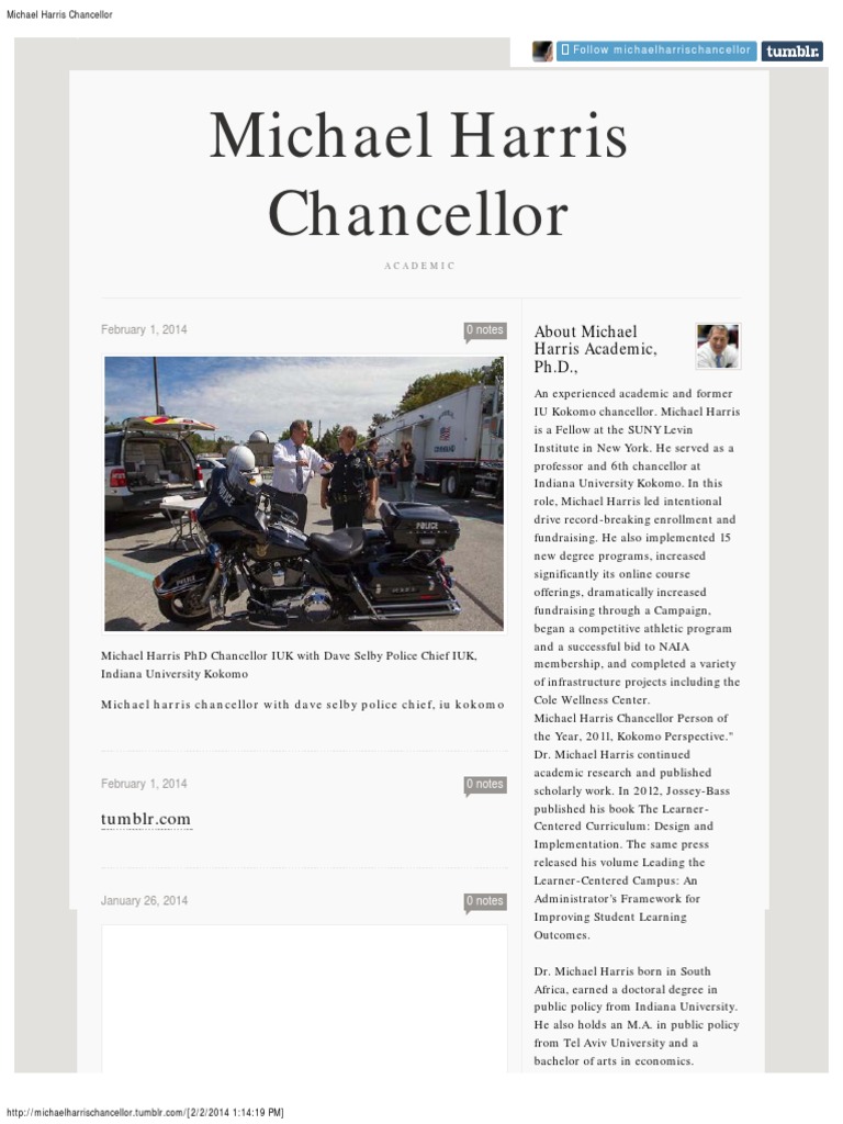 Michael Harris Chancellor IU Kokomo | PDF | Indiana University ...