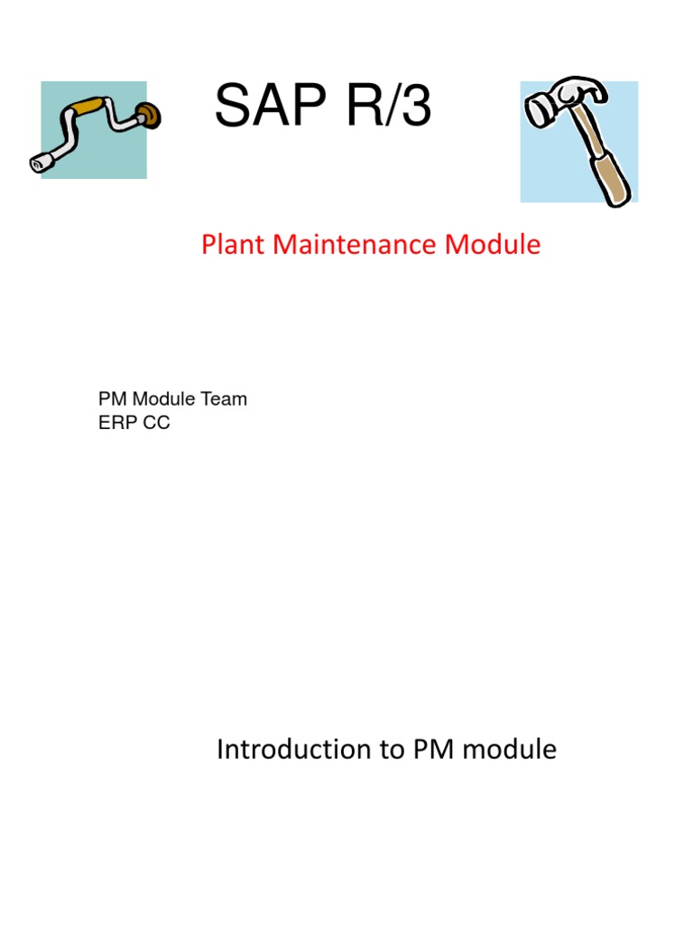 Plant Maintenance Module | PDF