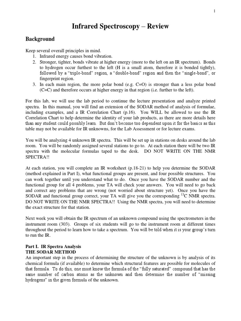 122 IR Procedure | PDF | Alkene | Infrared Spectroscopy