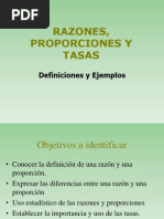 Razones, proporciones y tasas en epidemiología | PDF | Población ...