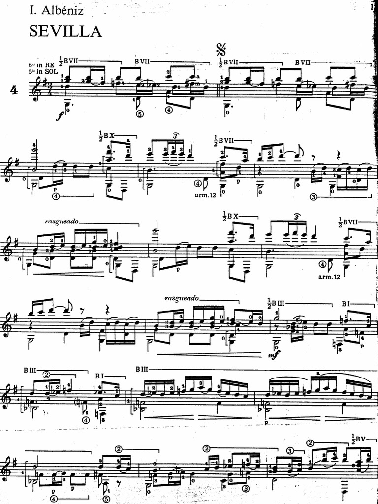 Albeniz - Sevilla | PDF
