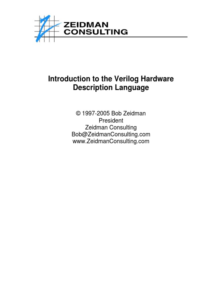 Introduction To Verilog | PDF | Hardware Description Language | Field ... Introduction To Verilog | PDF | Hardware Description Language | Field ...