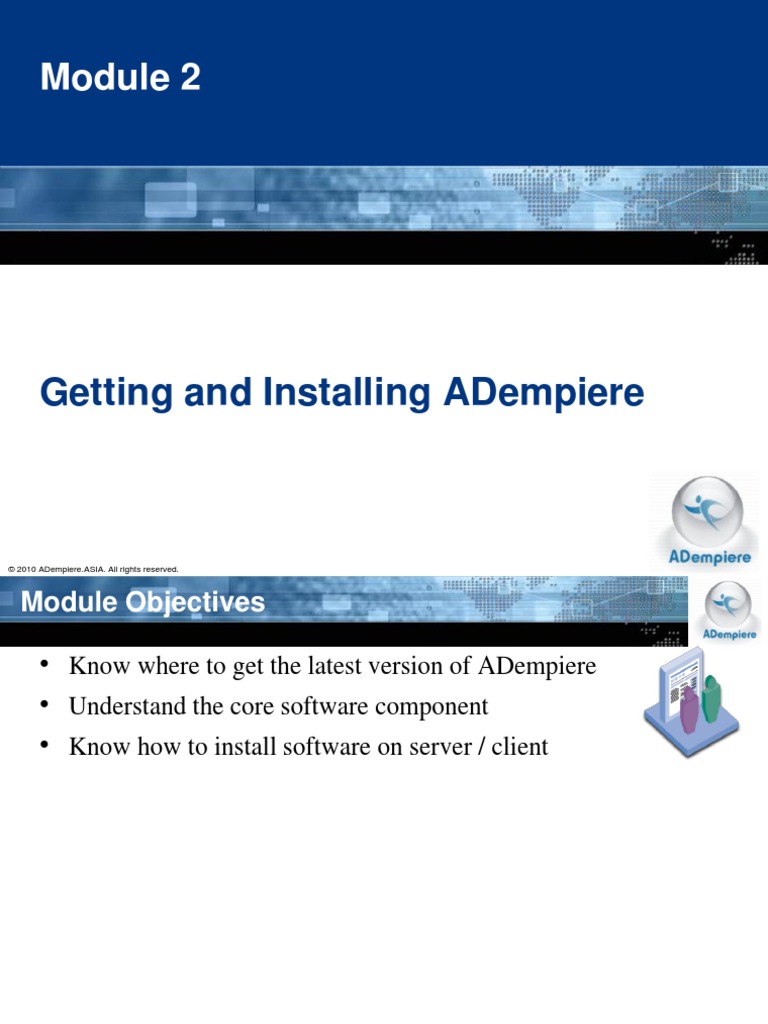 02 ADempiere Installation | PDF | Postgre Sql | Web Server