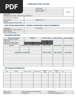 CV Form For Seaman | PDF | Ships | Sailor