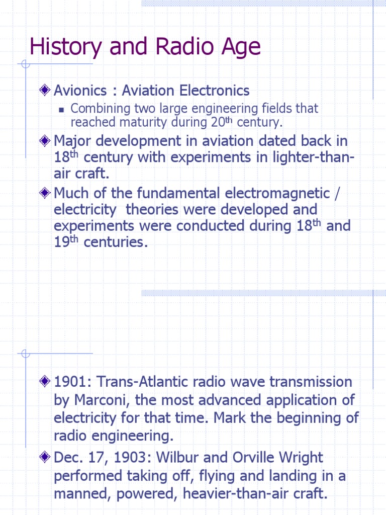Lecture History and Radio Age | PDF | Instrument Flight Rules | Radio