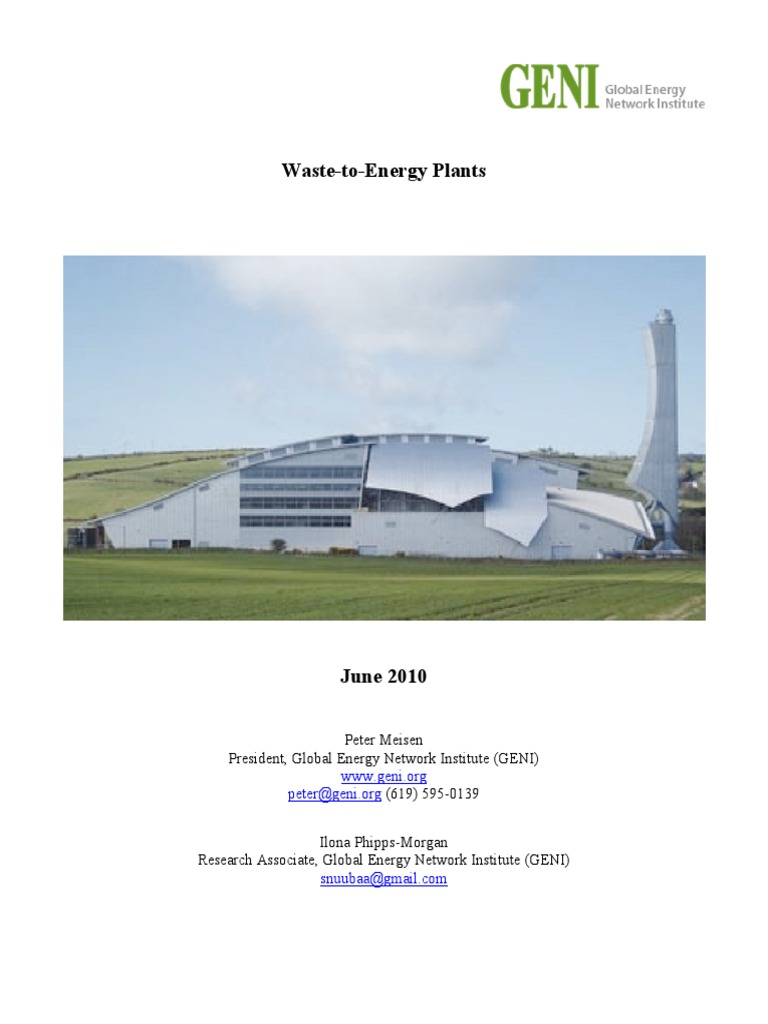 Waste To Energy | Download Free PDF | Municipal Solid Waste | Incineration