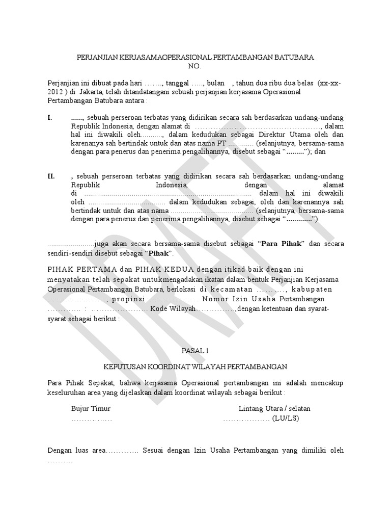 Draft KSO | PDF | Hukum