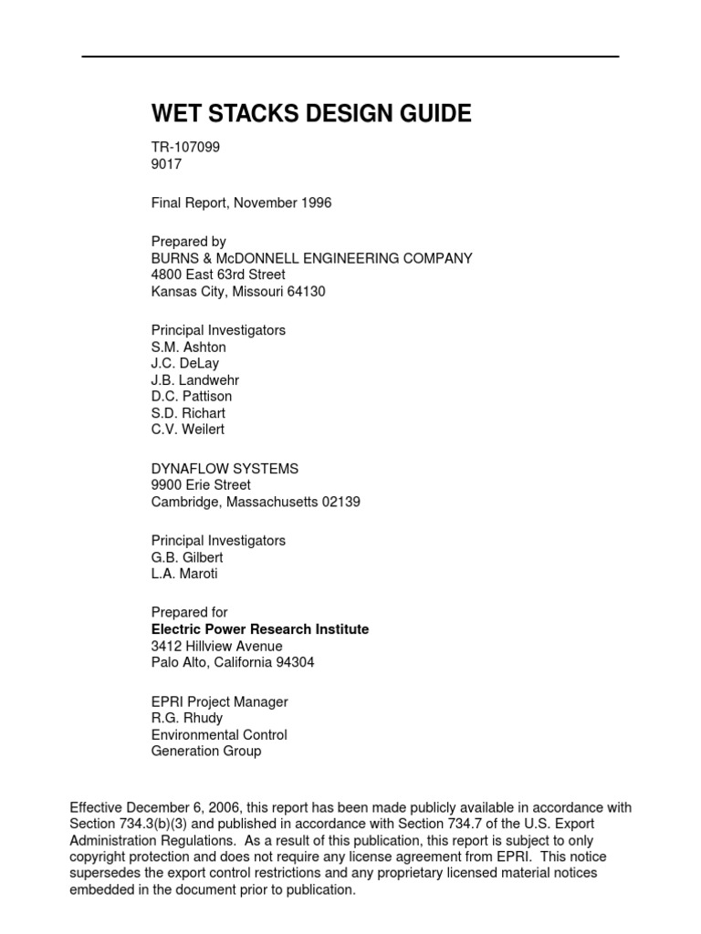 Scrubber Wet Stack Design Guide | PDF | Chimney | Air Pollution
