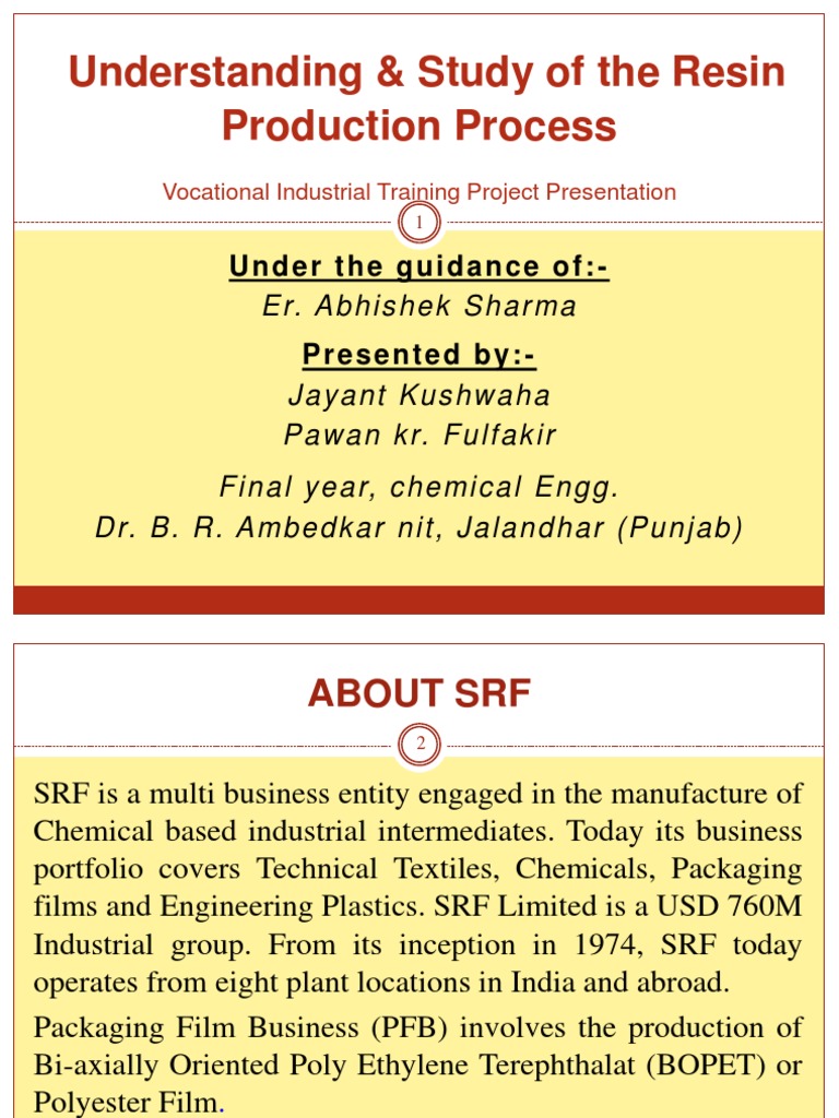 Resin Production Process Guide | PDF | Polyester | Ester