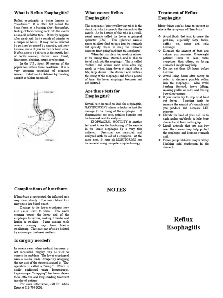 What Is Reflux Esophagitis | PDF | Gastroesophageal Reflux Disease ...