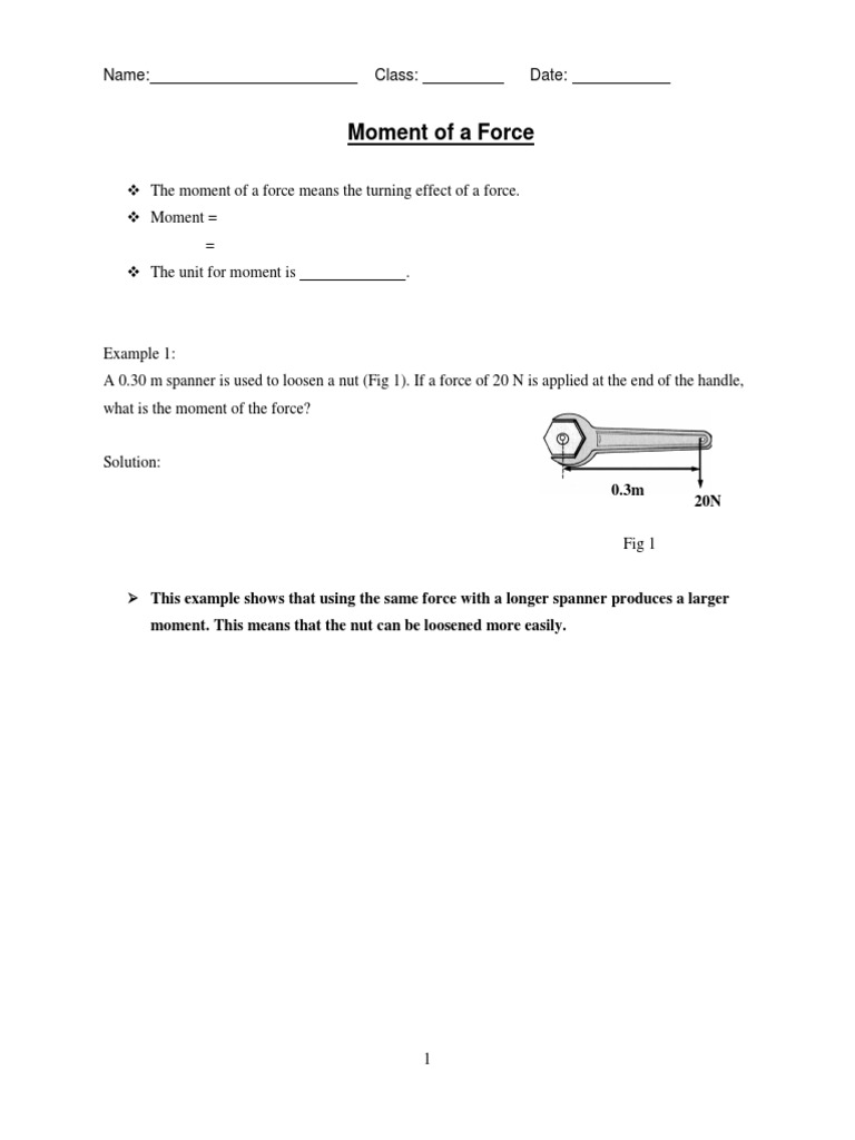 Moments of Forces | PDF | Center Of Mass | Tension (Physics)