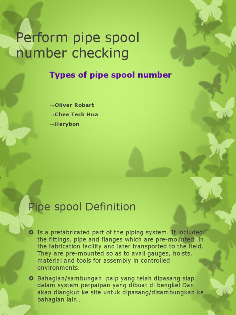 Perform Pipe Spool Number Checking | PDF