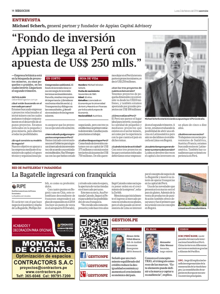 ENTREVISTA Michael Scherb, General Partner y Fundador de Appian Capital ...