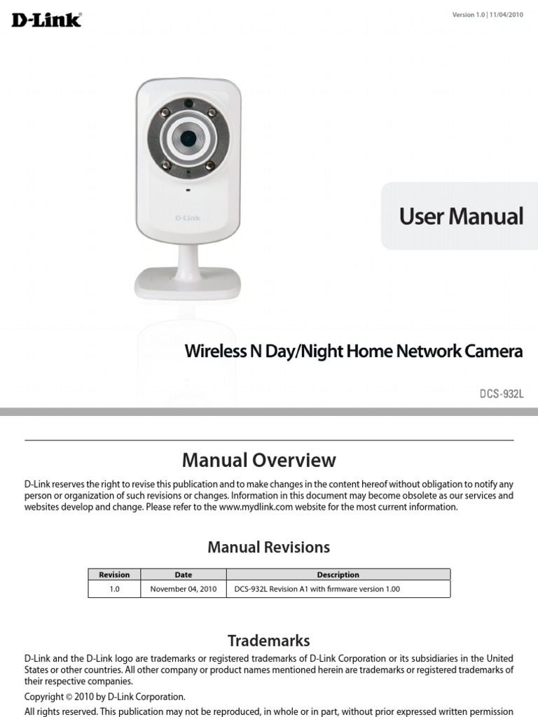 Dcs-932l A1 Manual v1.00 (Na) - en | PDF | Port (Computer Networking ...