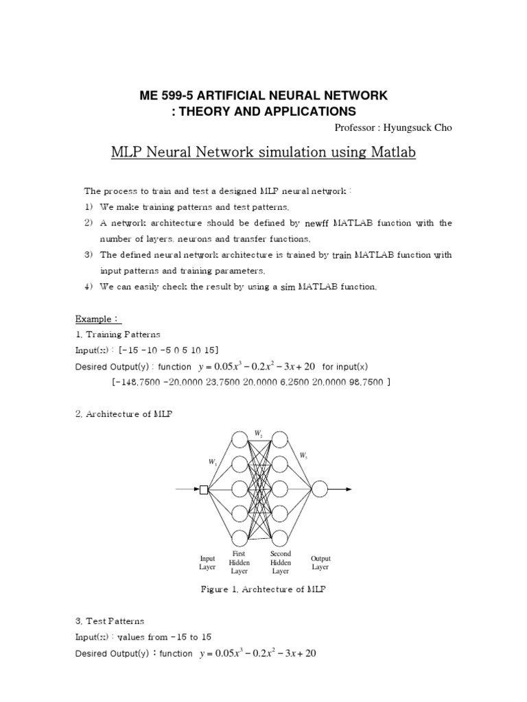 Me 599-5 Artificial Neural Network: Theory and Applications | PDF