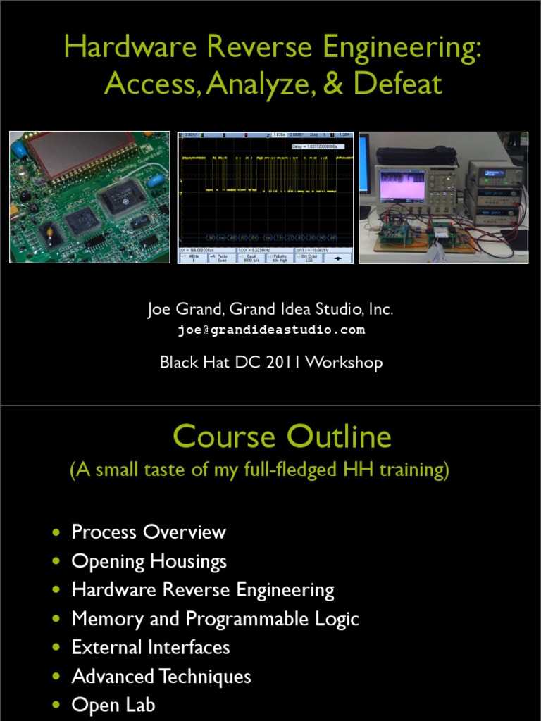 BlackHat DC 2011 Grand-Workshop | PDF | Areas Of Computer Science | Electronic Engineering