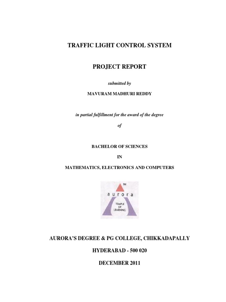 Traffic Light Control System Project | PDF | Electronic Circuits ...