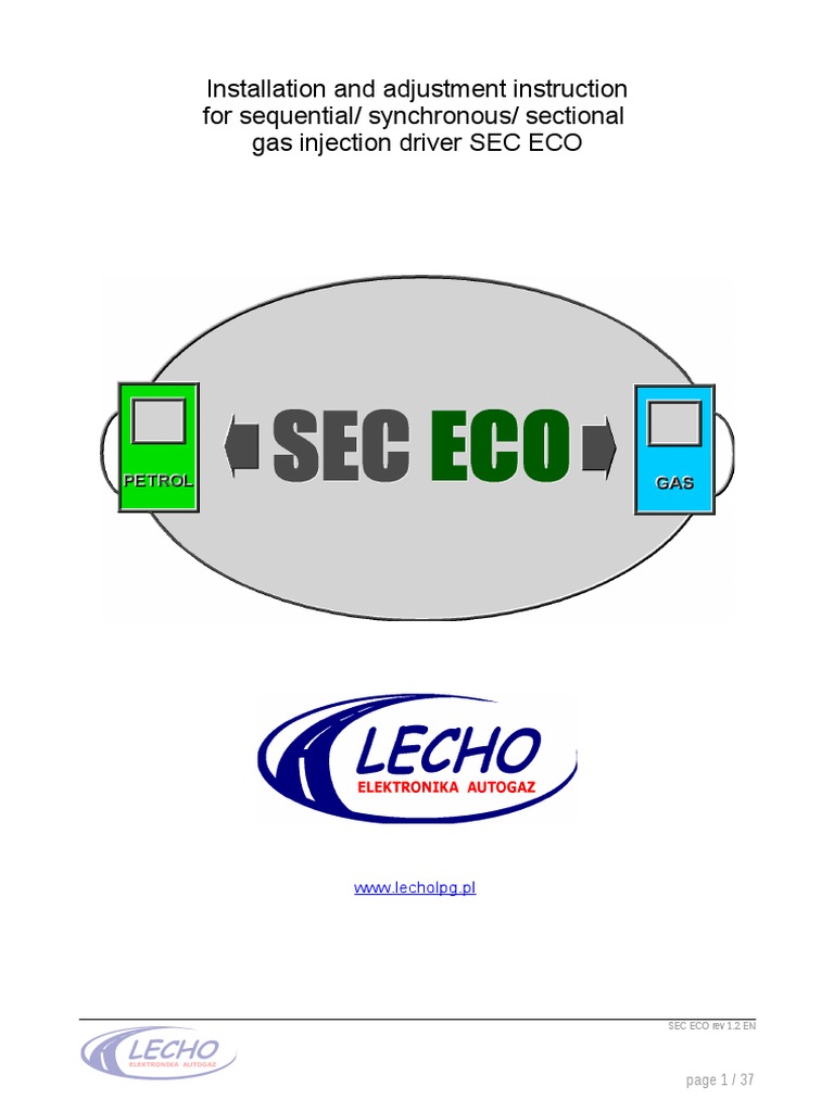 LPG Lecho Sec Eco Instruction | PDF | Fuel Injection | Ignition System