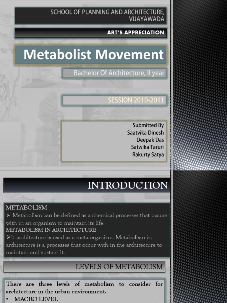 Metabolism Movement in Architecture | PDF | Design