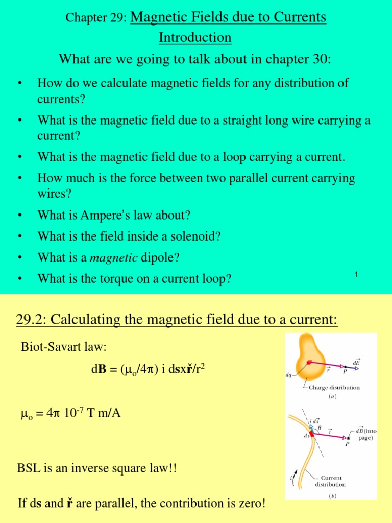 Magnetic Fields from Current Sources | PDF | Magnetic Field ...