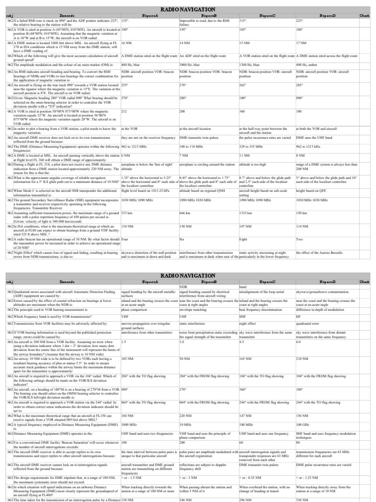 062 - Radio Navigation | Download Free PDF | Navigation | Measuring ...
