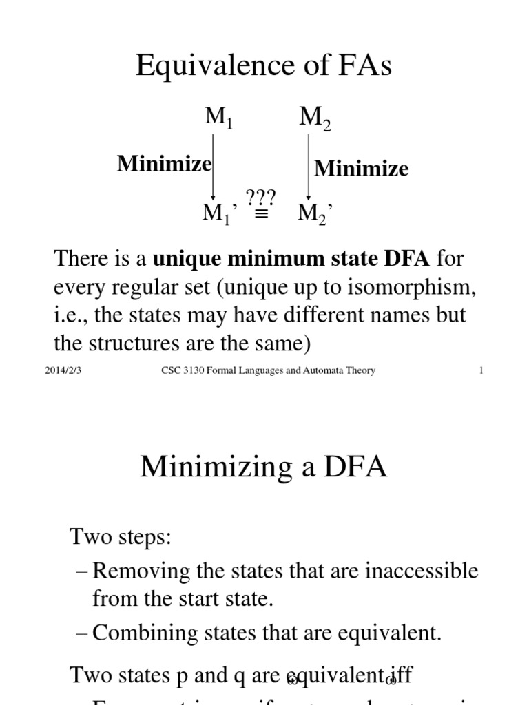 Minimizing Finite Automata and Context-Free Grammars | PDF | Applied Mathematics | Grammar