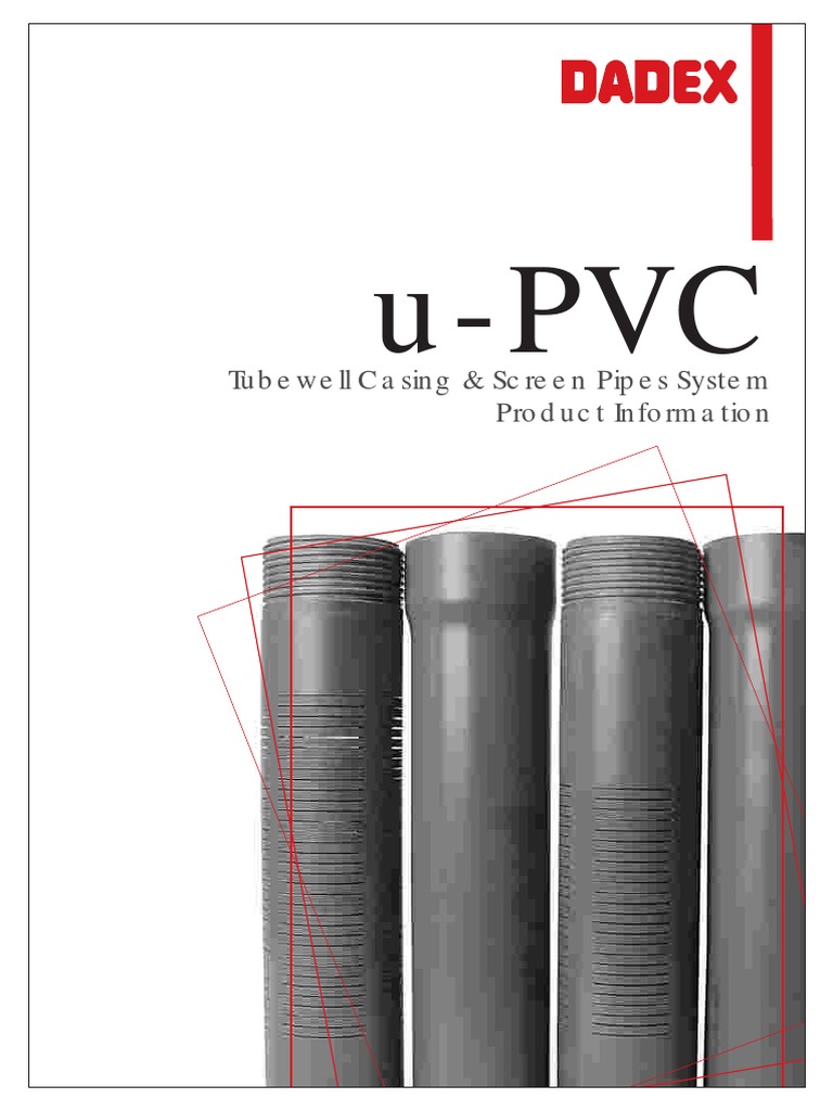 uPVC Tubewell Casing Screen Pipe Systems | PDF | Pipe (Fluid Conveyance ...