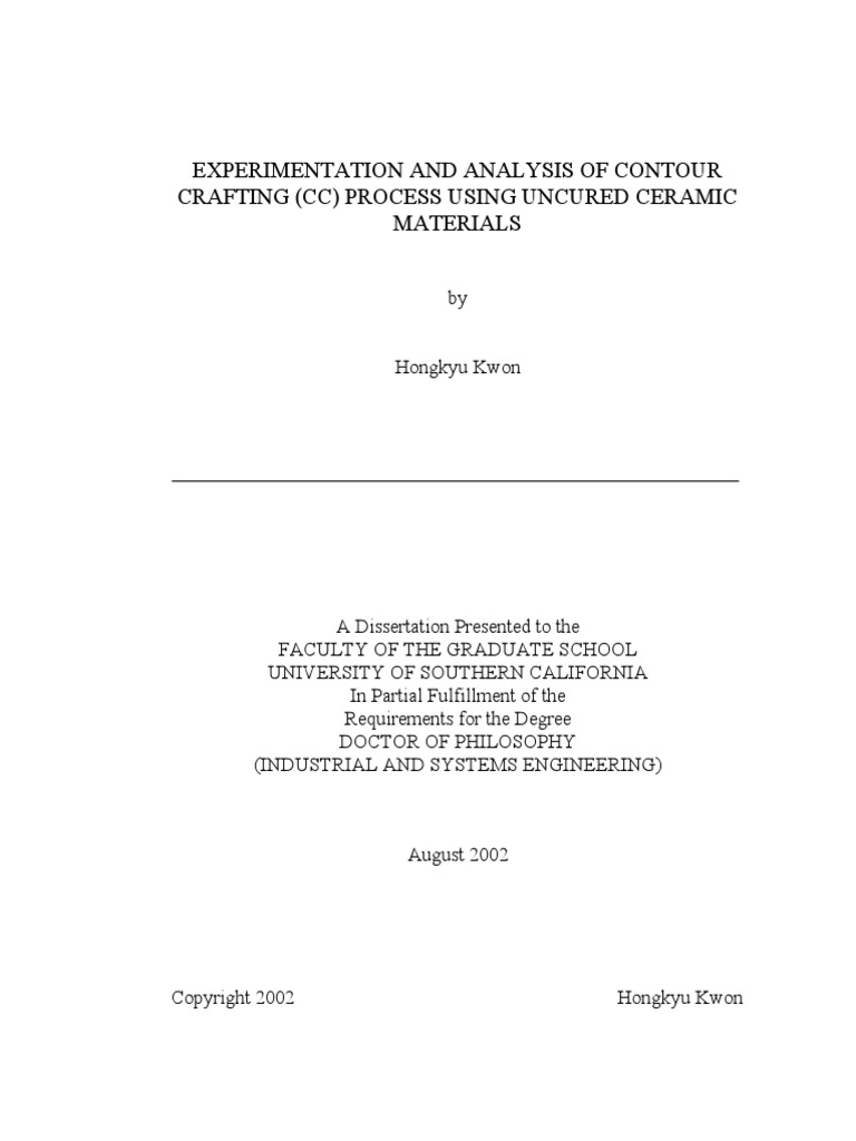 Contour Crafting | PDF | Extrusion | 3 D Modeling