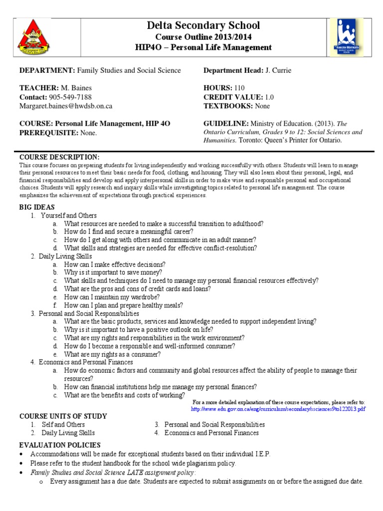 Bigideas Course Profile Hip4o | PDF | Educational Assessment | Home ...