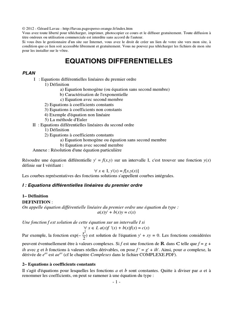 Equa Diff | PDF