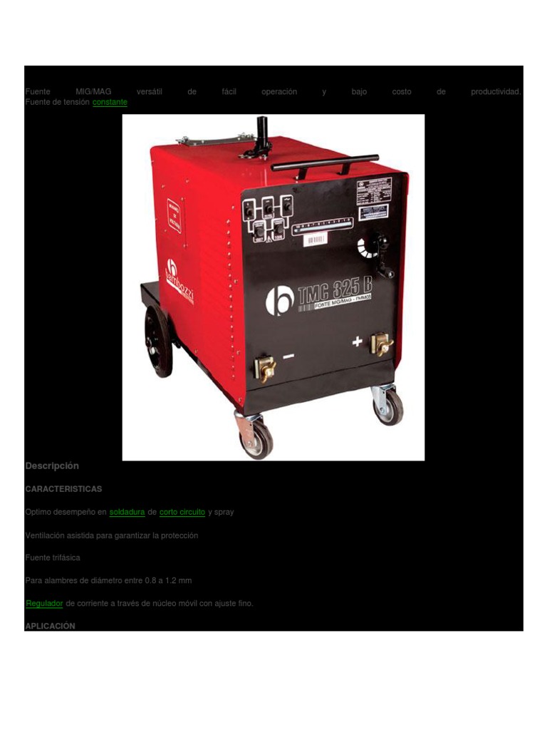 Bambozzi TMC 325b | PDF | Soldadura | Construcción