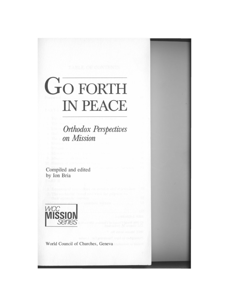 Ion Bria Go Forth in Peace | PDF | Eucharist | Christian Church