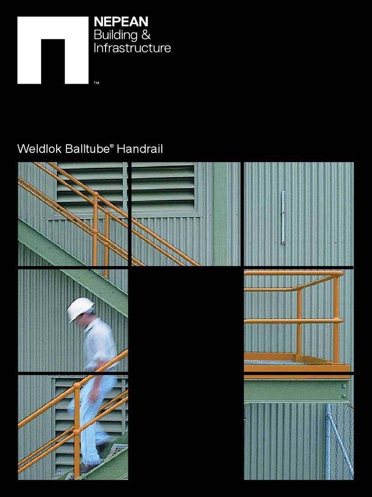 Weldlok Balltube Handrail | PDF | Stairs | Pipe (Fluid Conveyance)