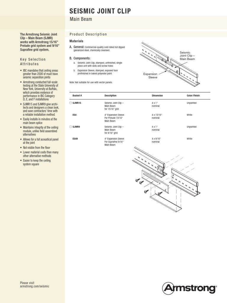 Seismic Joint Clip Main Beam | PDF | Nature