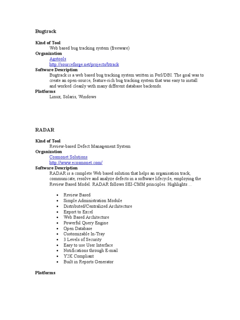 Bug Track | PDF | Web Application | Software Bug