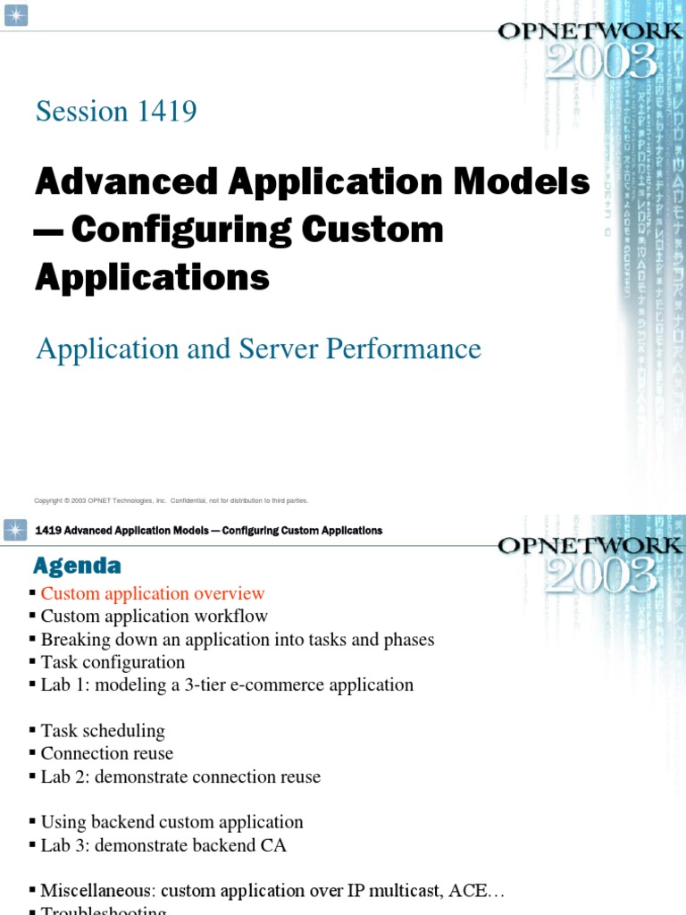 Advanced Application Models - Configuring Custom Applications | PDF ...
