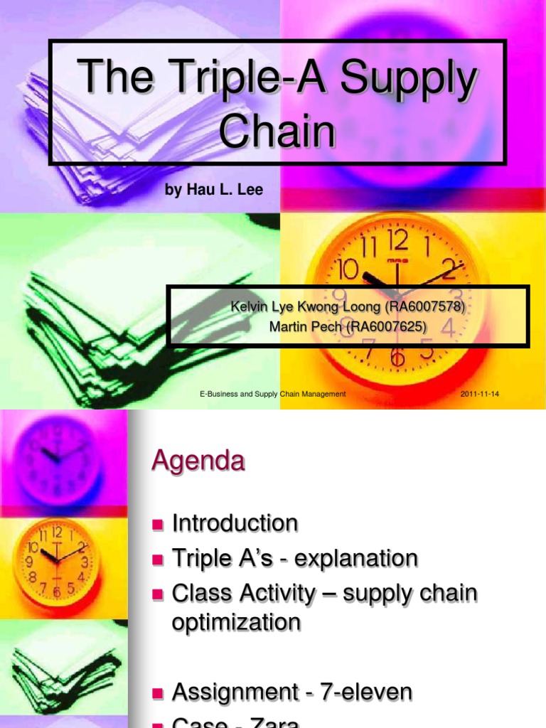 The Triple-A Supply Chain - NCKU IMBA E-Business and Supply Chain ...
